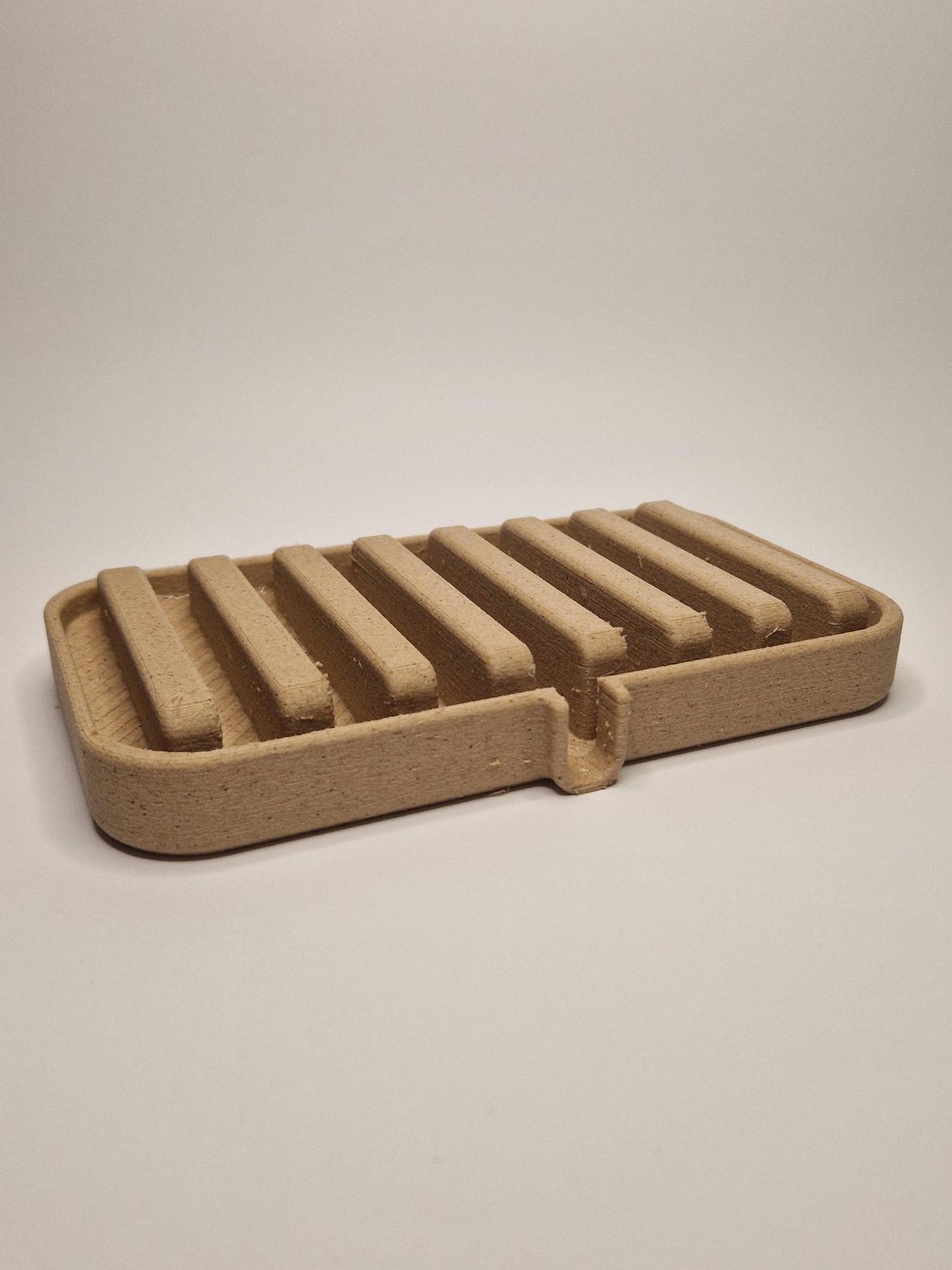 Japandi Sponge Holder | Sink Tray With Drain Spout | Eco Wood Look - Etsy