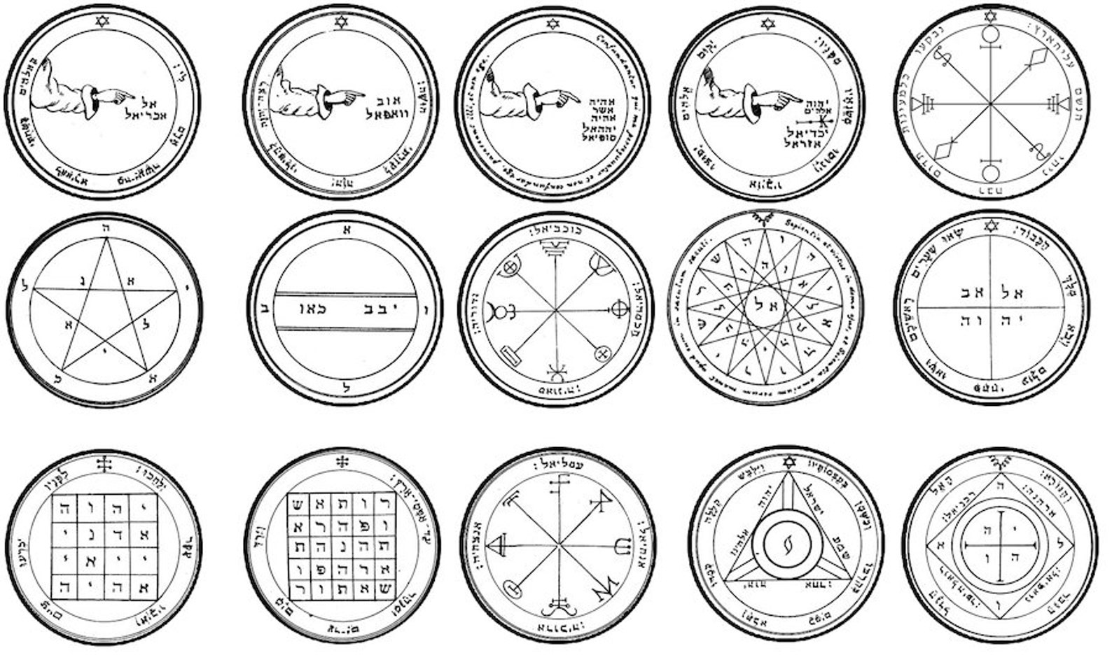 Moon Mercury Saturn Planetary Sigils Solomonic (Download Now) - Etsy