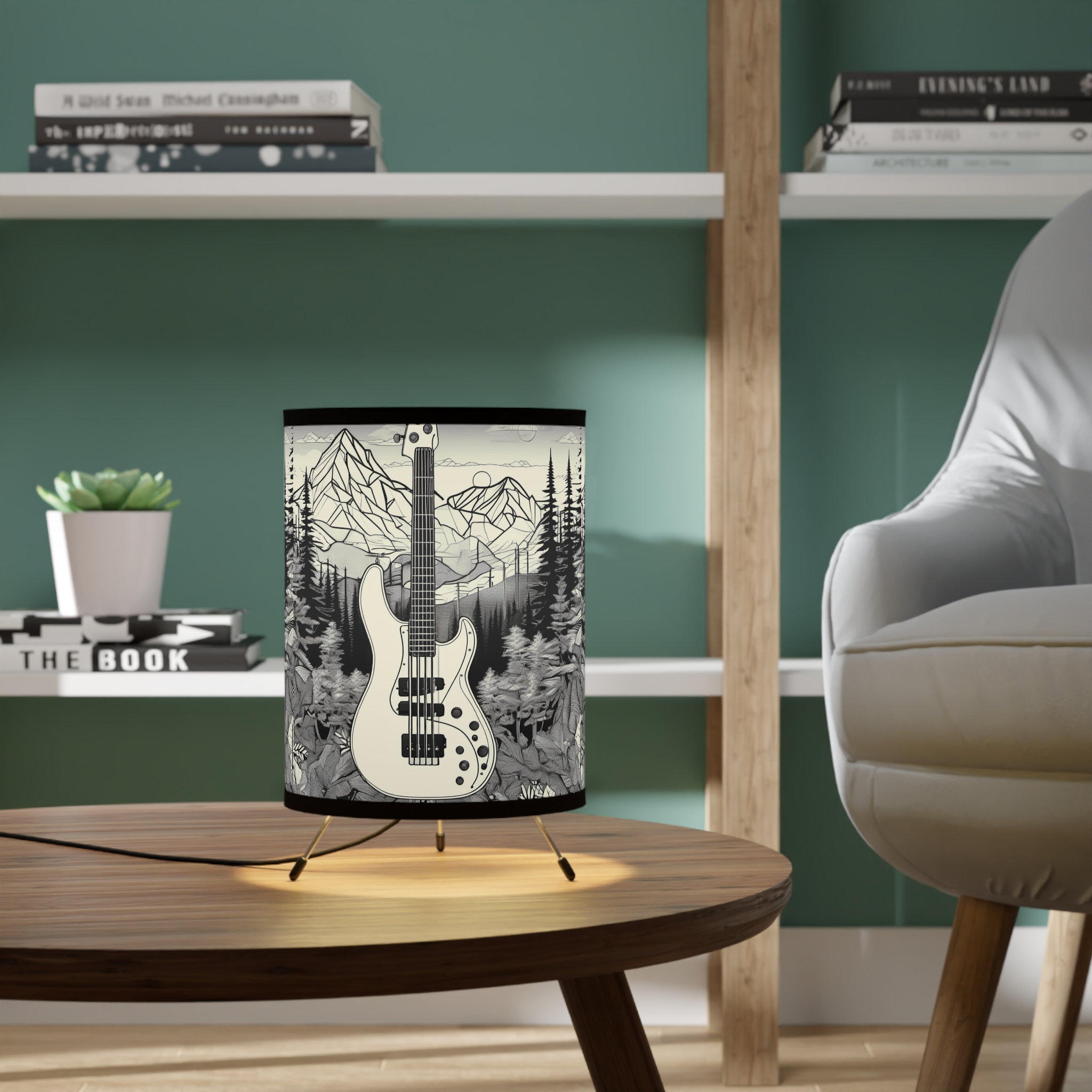 Guitar Lamp| Music Theme Lamp| Nuetral Lamp| Great Gift| Musician Gift ...