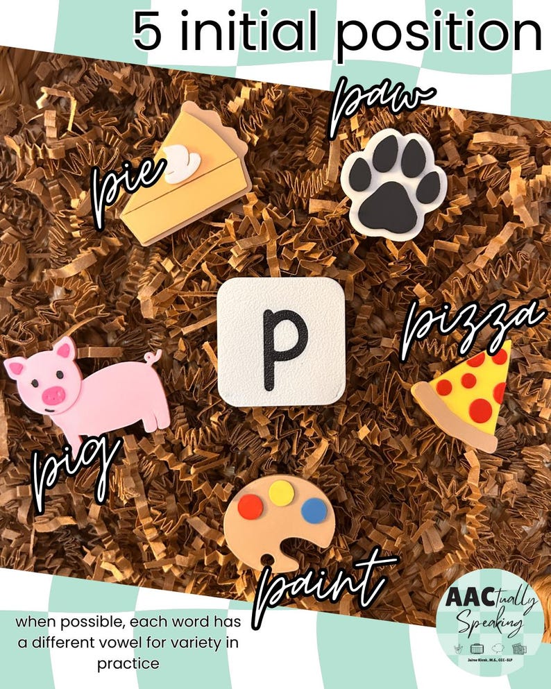 Speech Therapy Mini Objects by Sound - P | Slp-made | Initial, Medial ...