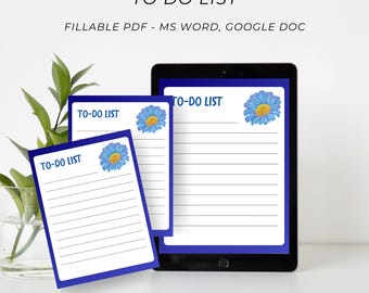 Printable To-do List | Minimalist Daily Planner | Productivity Template ...