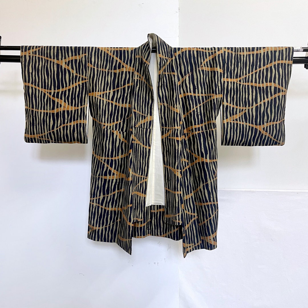 Vintage Japanese MCM Mid Century Pattern Silk Haori O/S - Etsy