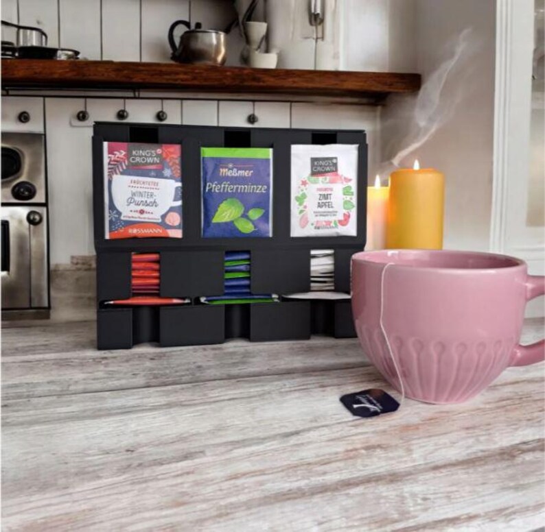 Modern Tea Organizer Tea Dispenser - Etsy