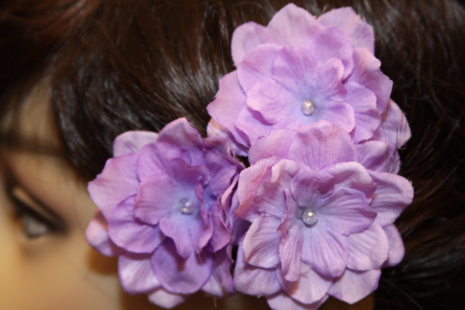 3 Light Purple Star Flowers on Heavy Weight Bobby Pins - Etsy