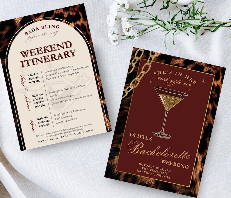 Mob Wife Era Bachelorette Party Invitation | Mafia Italian-american ...