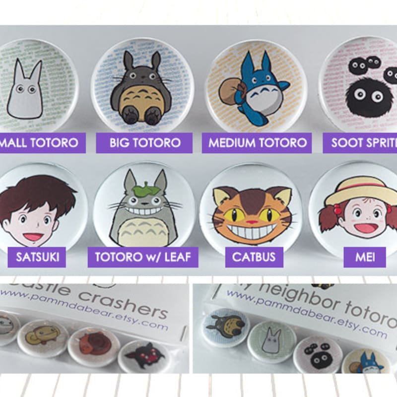 Totoro Button - Etsy