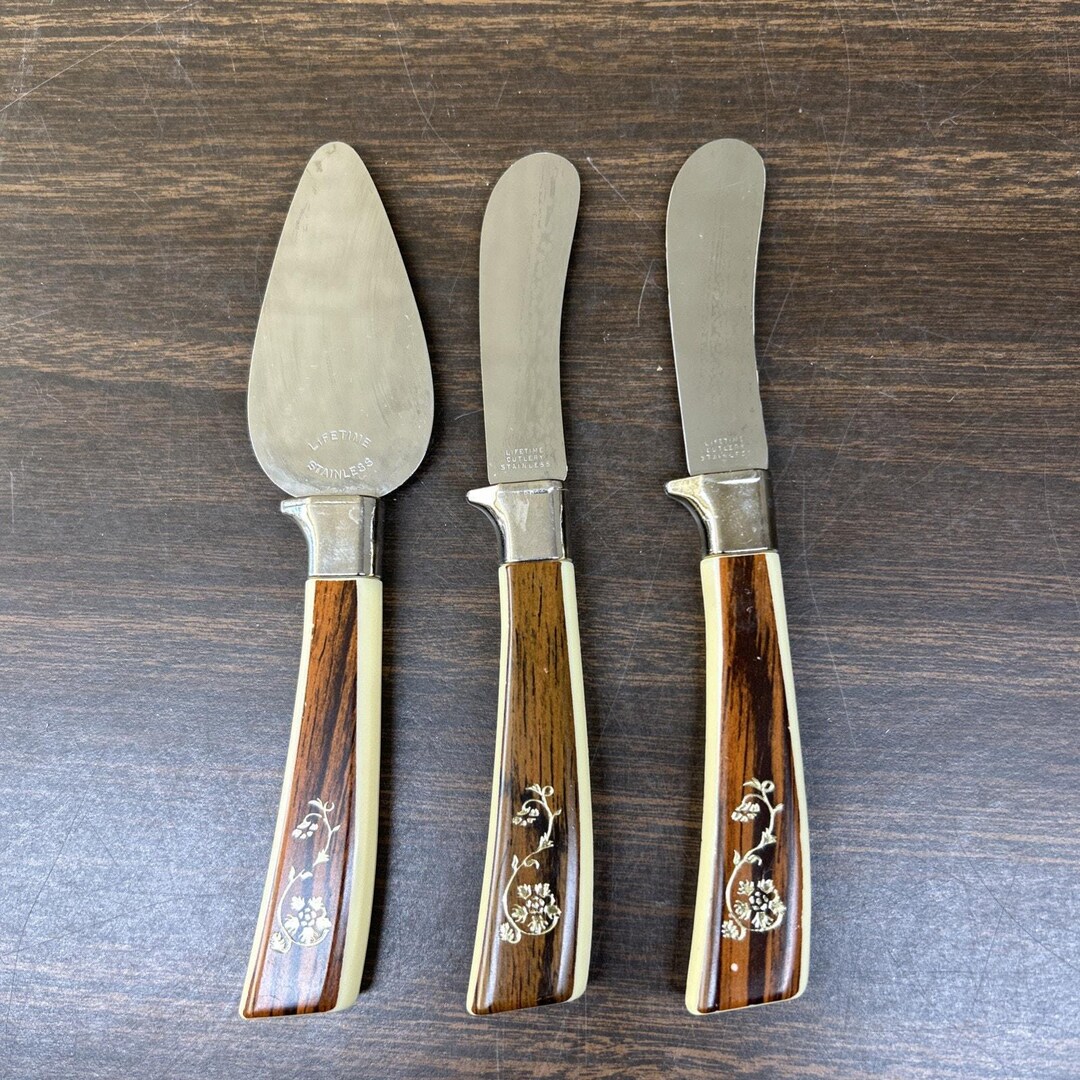 Vintage Bakelite Sheffield England Appetizer/cheese Utensils - Set of 3 ...
