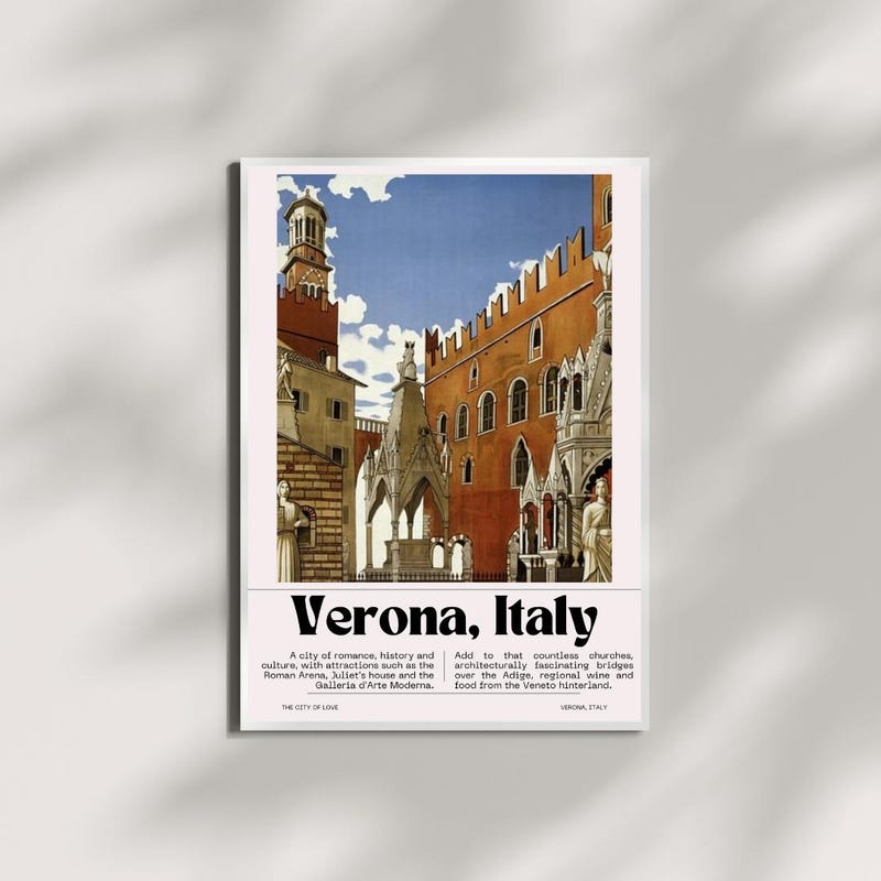 Verona Photo Poster - Etsy UK