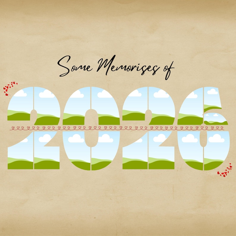 2026 Photo Collage Templates | Canva Year in Review Collage | Memories ...