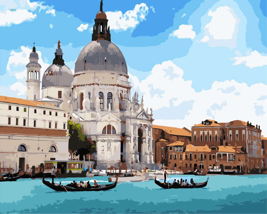 Venice Grand Canal Paint by Numbers Kit: DIY Art Set - Etsy