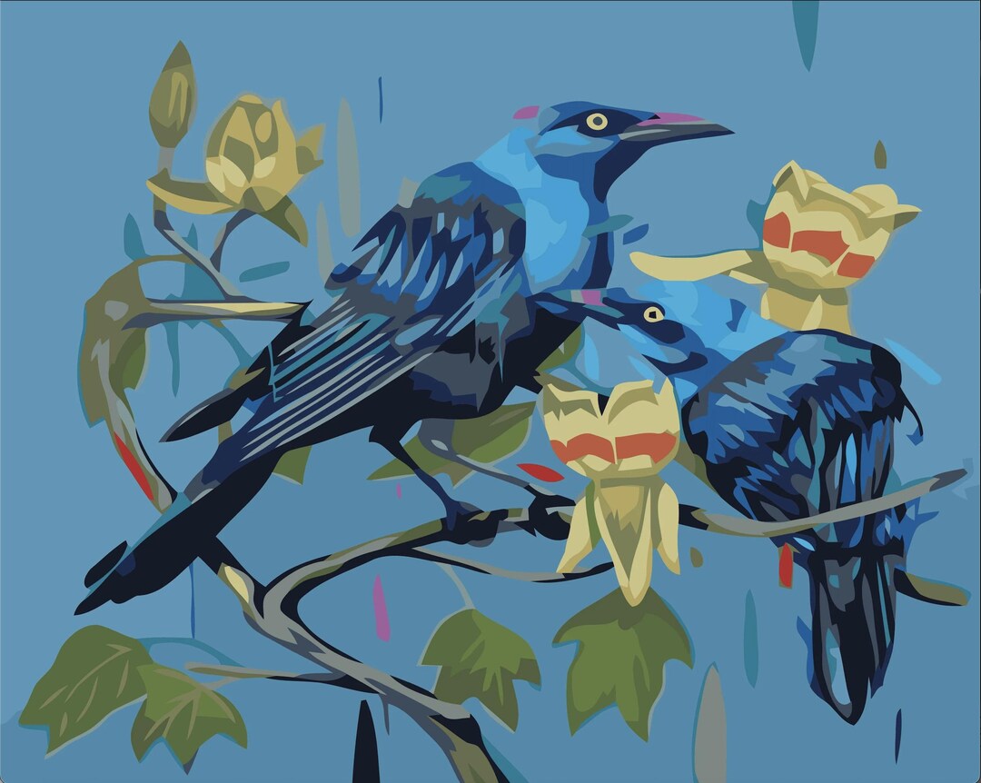 Premium Paint by Numbers Kit – Crown Bird, Easy to Paint, Perfect for ...
