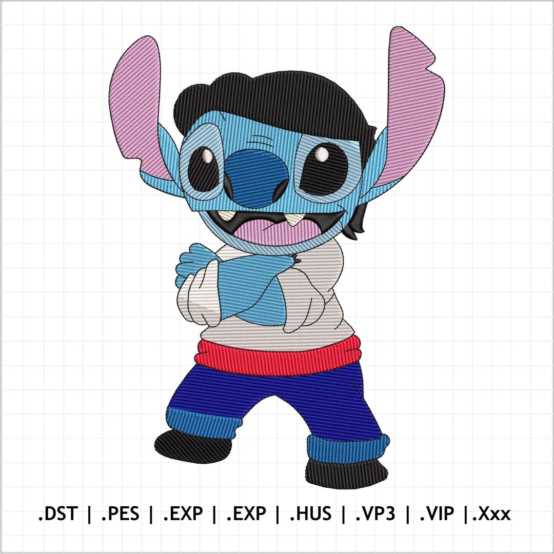 Stitch as Prince Eric Embroidery Design – Little Mermaid Inspired File ...