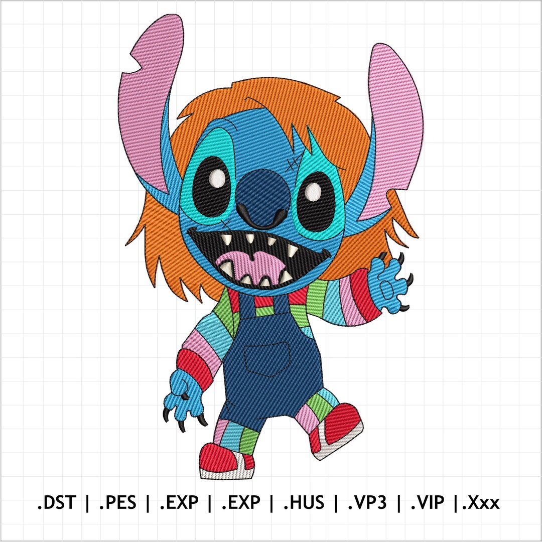 Chucky Style Stitch Embroidery – Adorable yet Spooky Halloween Machine ...