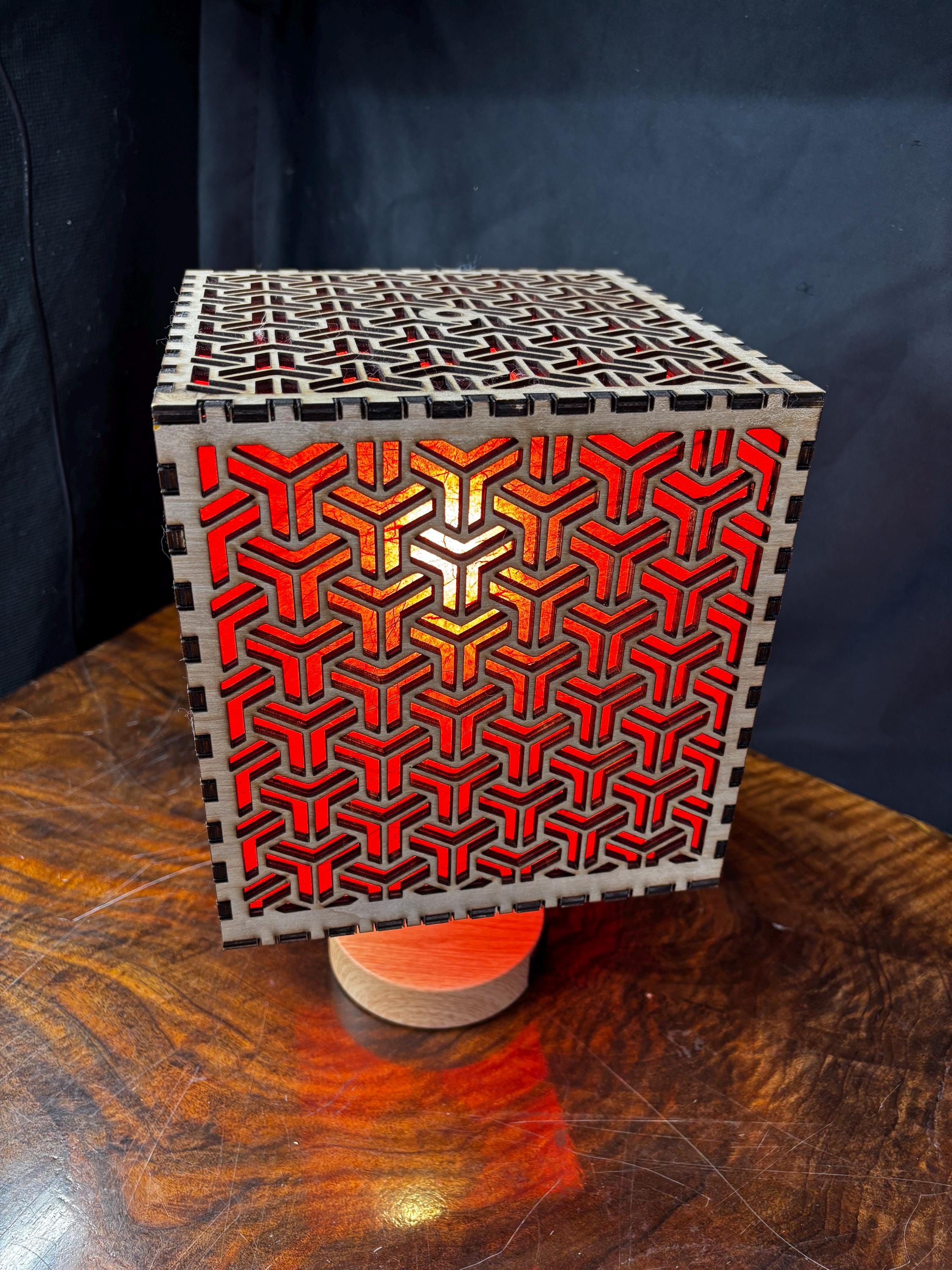 Laser Cut Cube Lampshade - Etsy