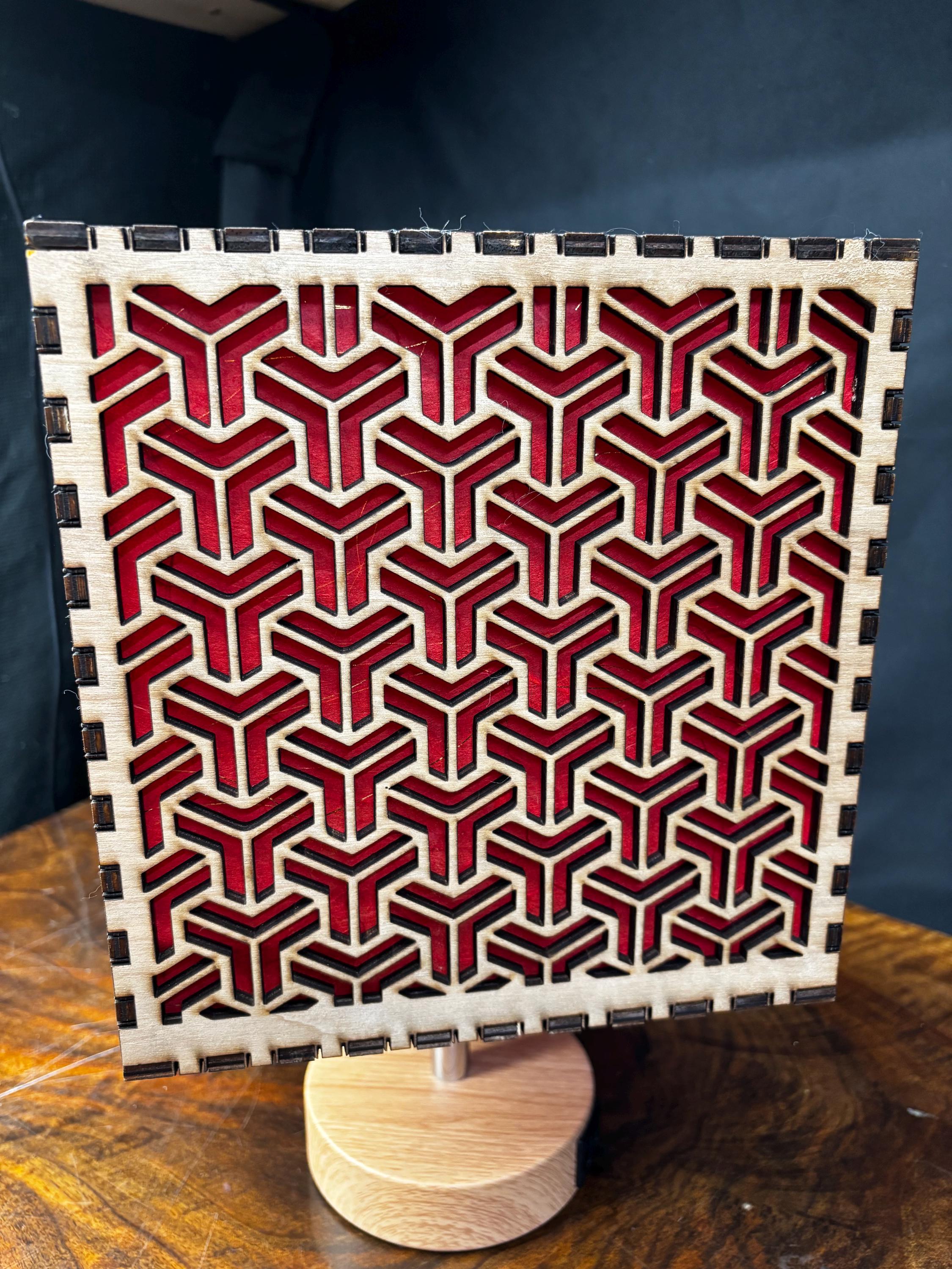 Laser Cut Cube Lampshade - Etsy