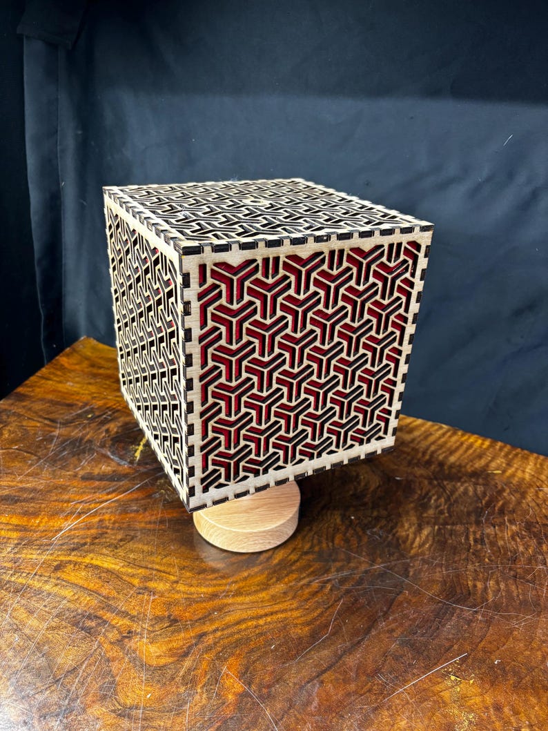 Laser Cut Cube Lampshade - Etsy