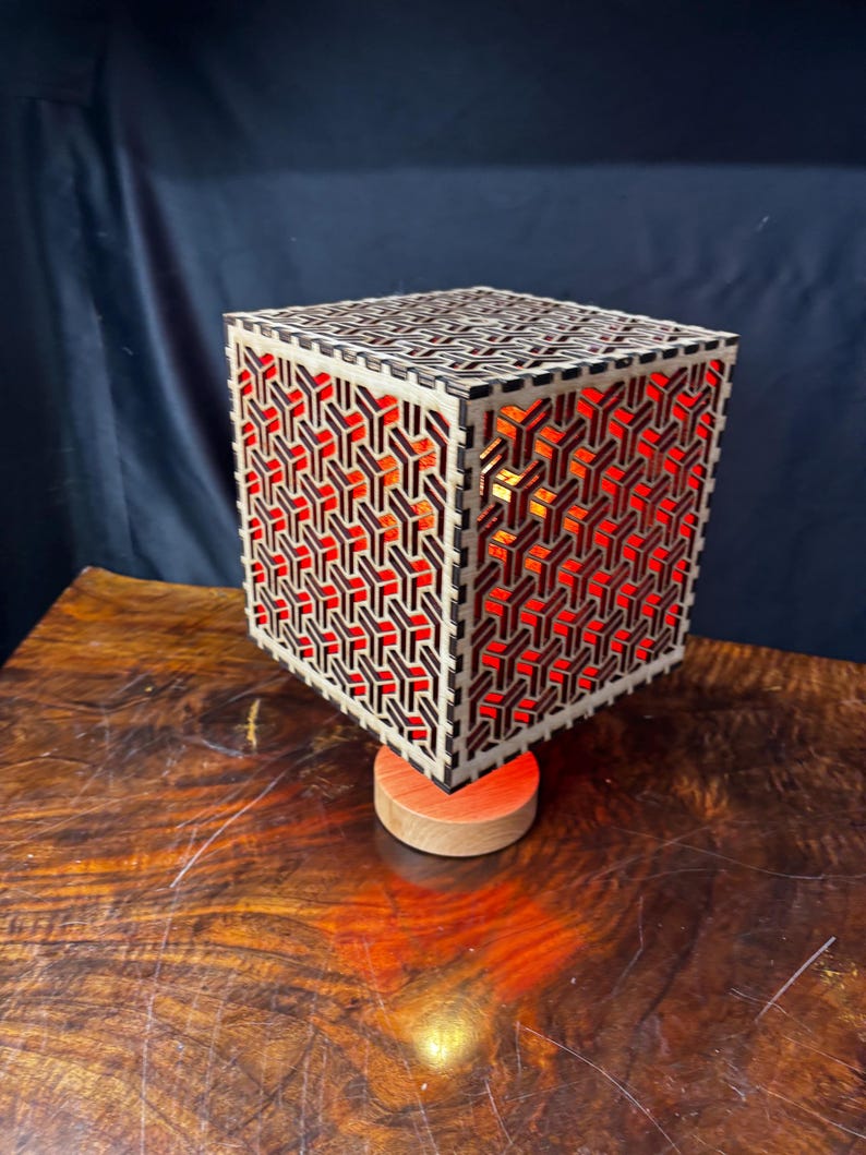 Laser Cut Cube Lampshade - Etsy