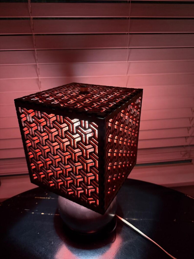 Laser Cut Cube Lampshade - Etsy