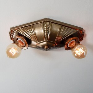 Vintage Flush Mount Machine Age Ceiling Light Fixture - Etsy