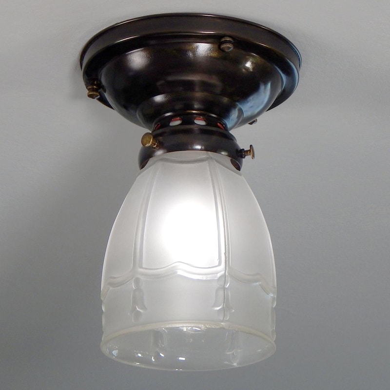 Antique Vintage Flush Mount Ceiling Light - Etsy