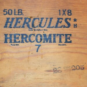 Vintage Hercules Gun Powder Crate Face - Etsy
