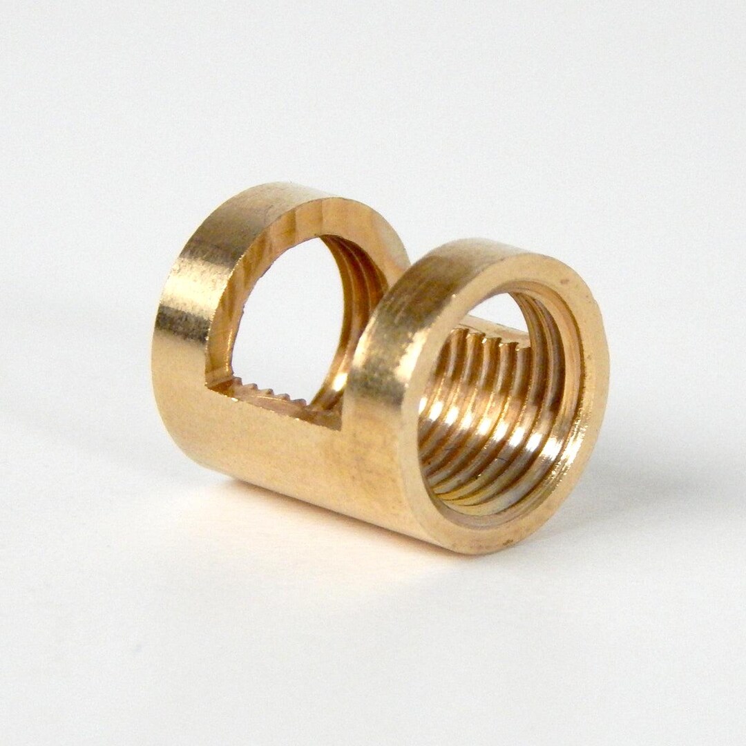 Solid Brass Lighting Coupling With Hickey - 1/8 Ip - Etsy