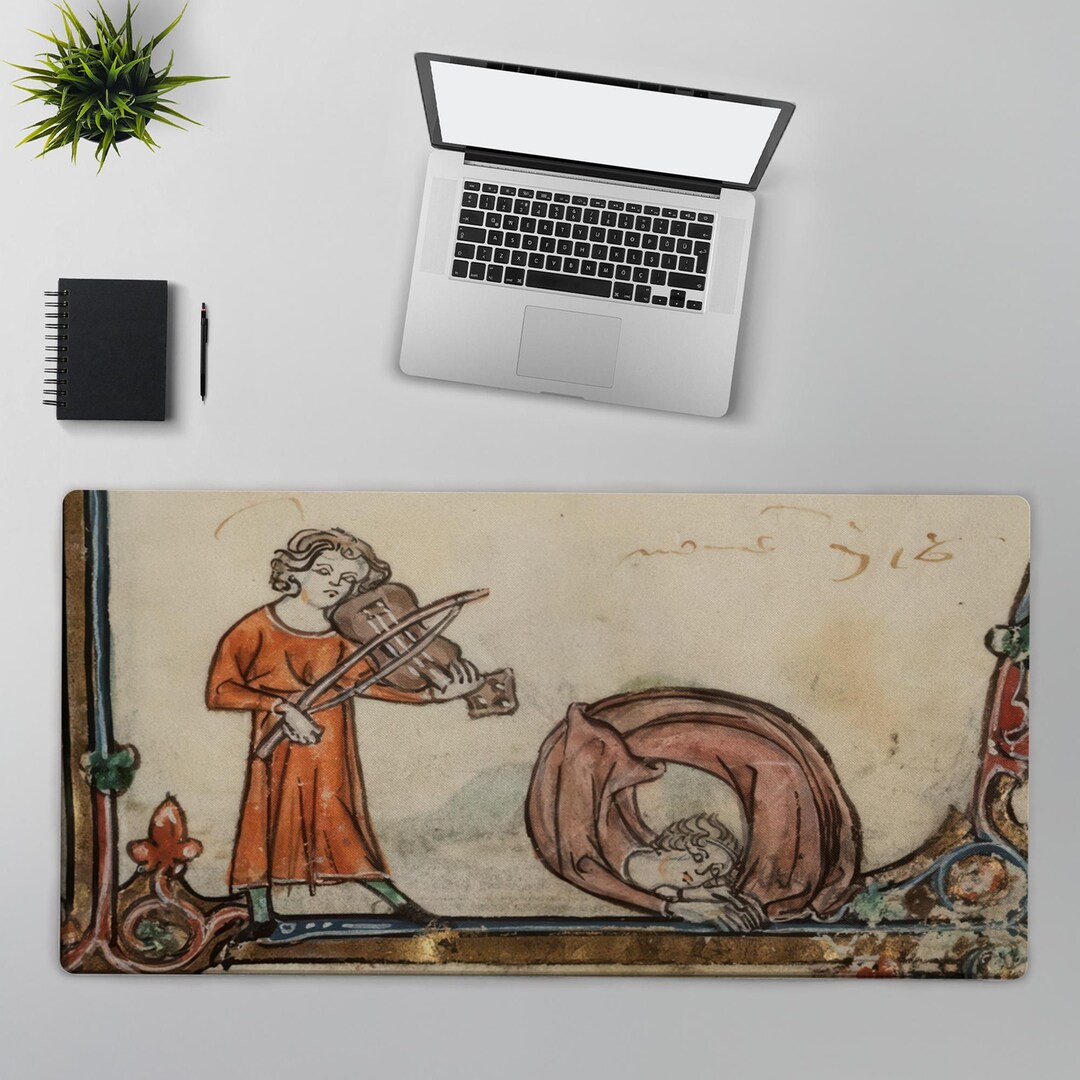 Medieval Fiddler & Acrobat Mouse Pad | Funny Gaming and MTG Mat ...