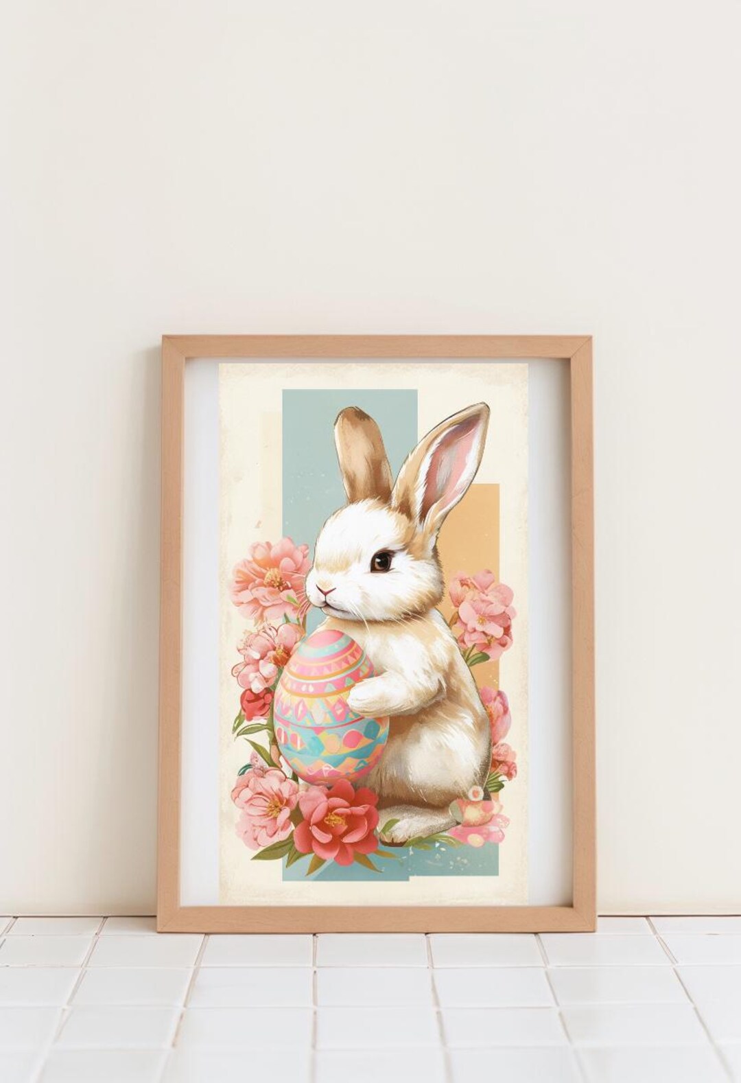 Spring Time Bunny With Easter Egg - Etsy
