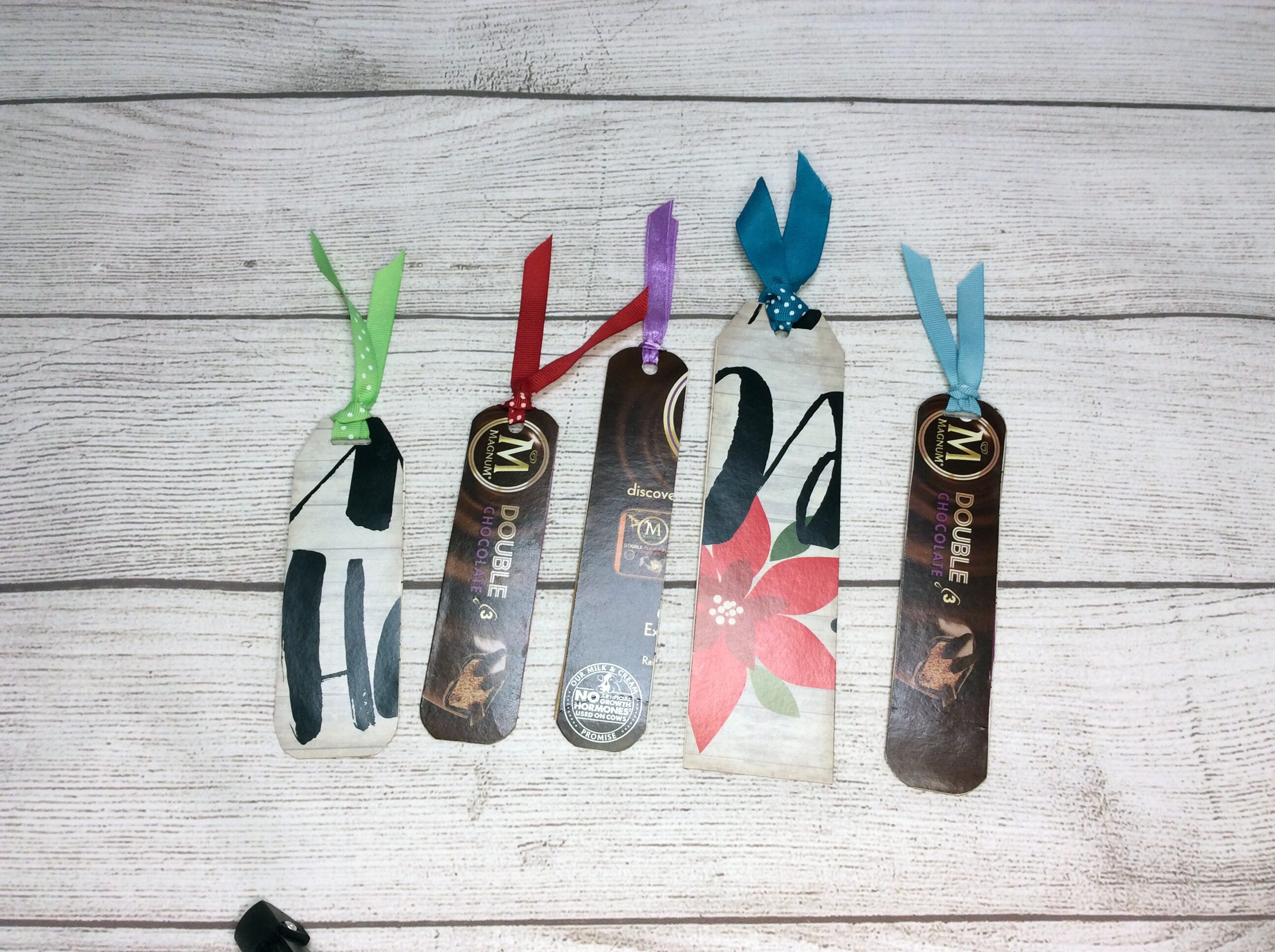 Upcycled Bookmarks Made From the Recycled Book Set of 5 - Etsy