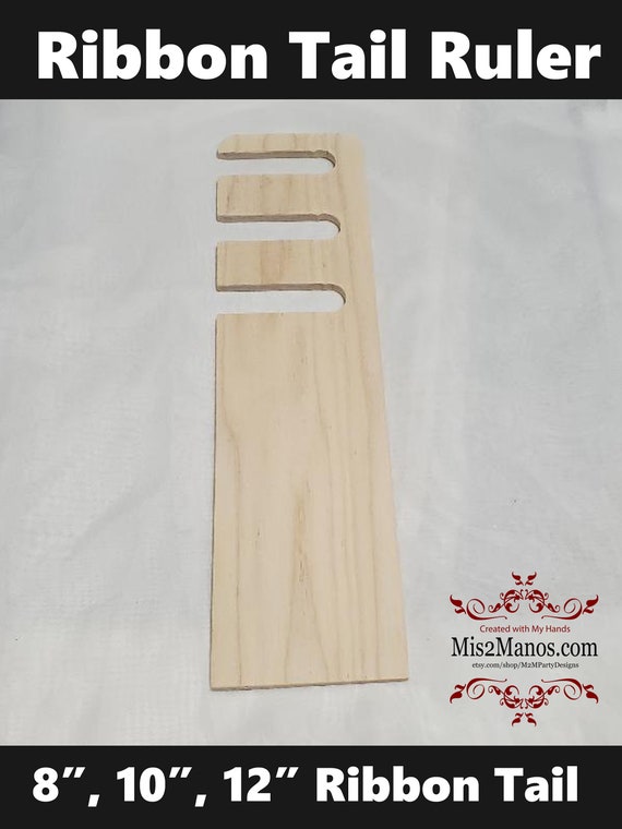 Ribbon Cutting Guide, Ribbon Tail Ruler, ribbon measuring tool, craft ...