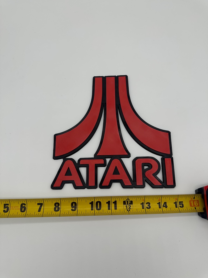3D Printed Atari Sign | Atari Fan Art | Atari Desk Art - Etsy