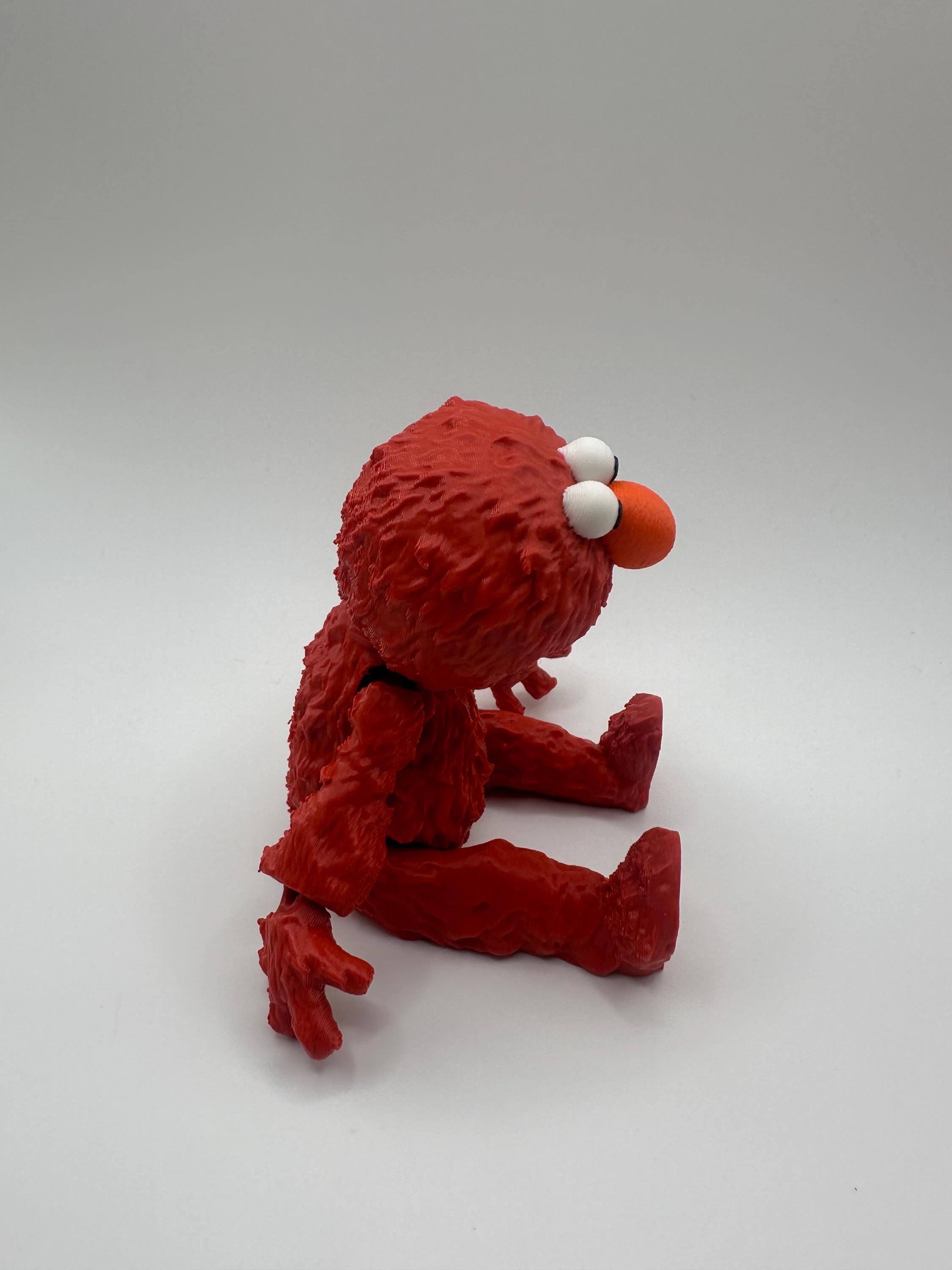 3D Printed Elmo From Sesame Street | 3D Printed Elmo Toy | Desk Art ...