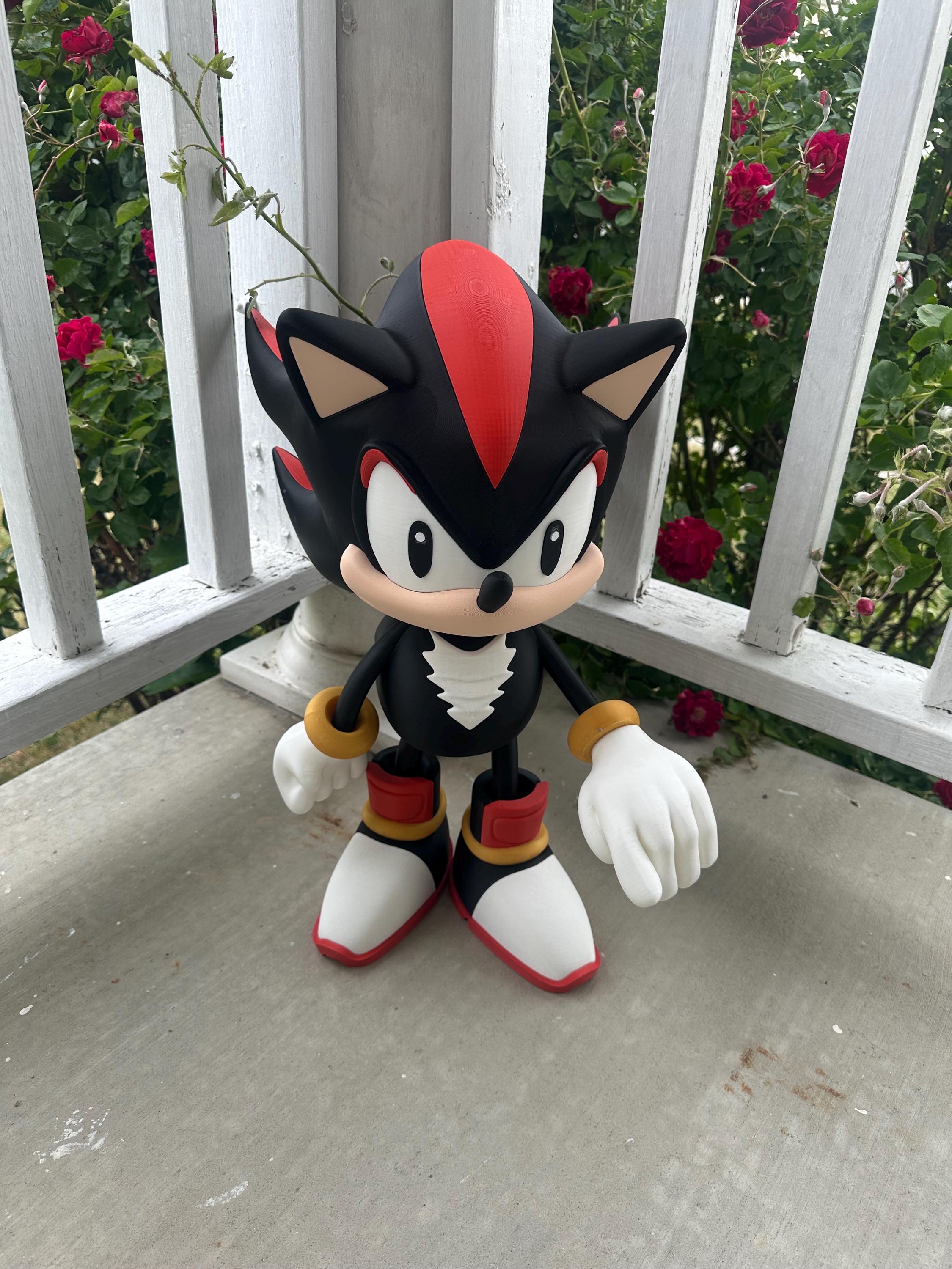 3D Printed Shadow From Sonic | Shadow Statue | Sonic Fan Art | Shadow ...