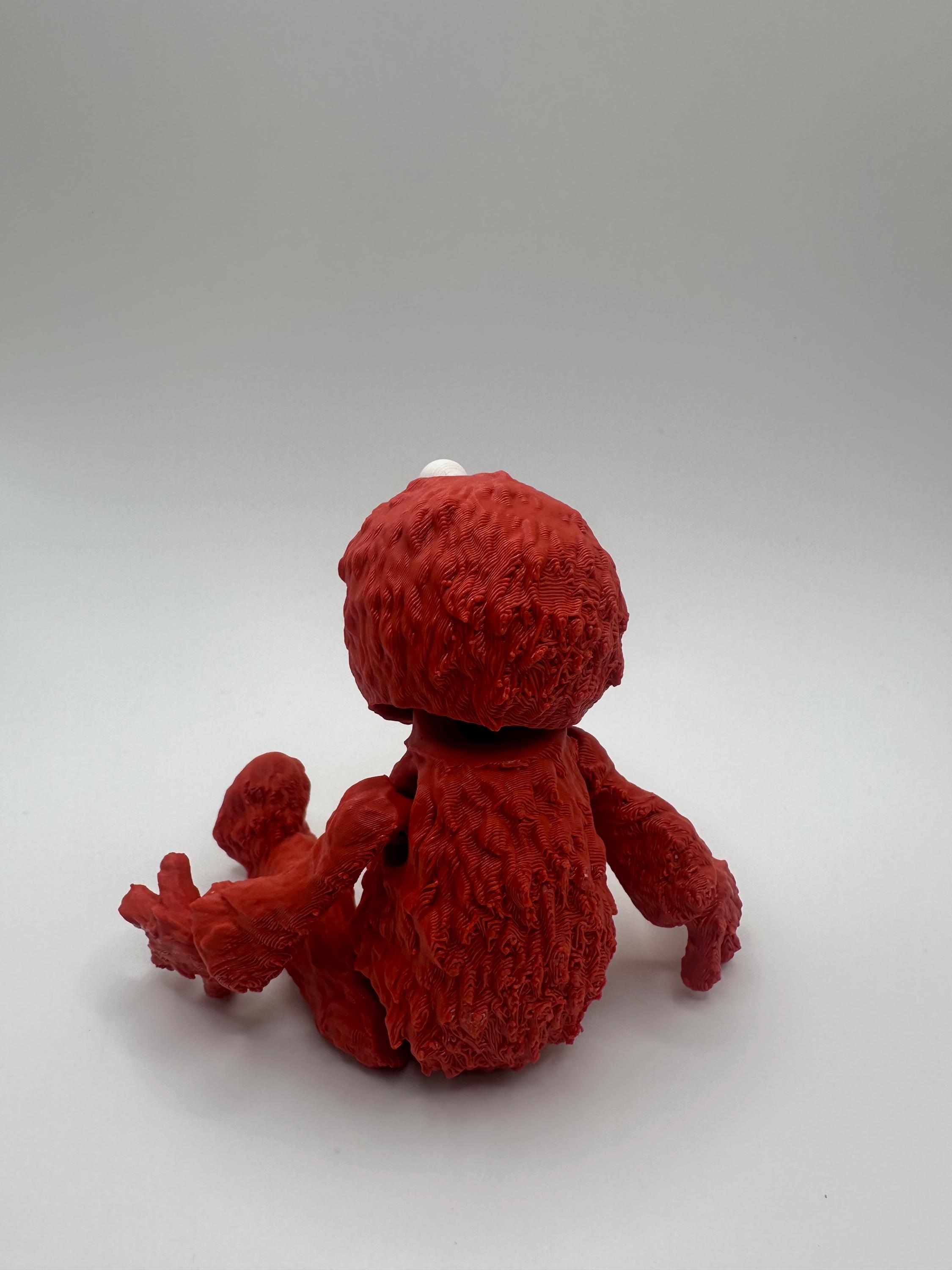 3D Printed Elmo From Sesame Street | 3D Printed Elmo Toy | Desk Art ...