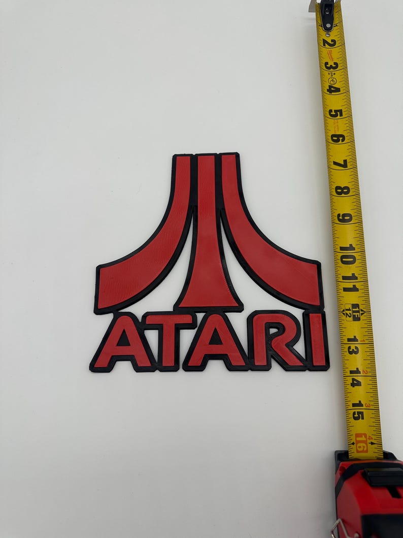 3D Printed Atari Sign | Atari Fan Art | Atari Desk Art - Etsy