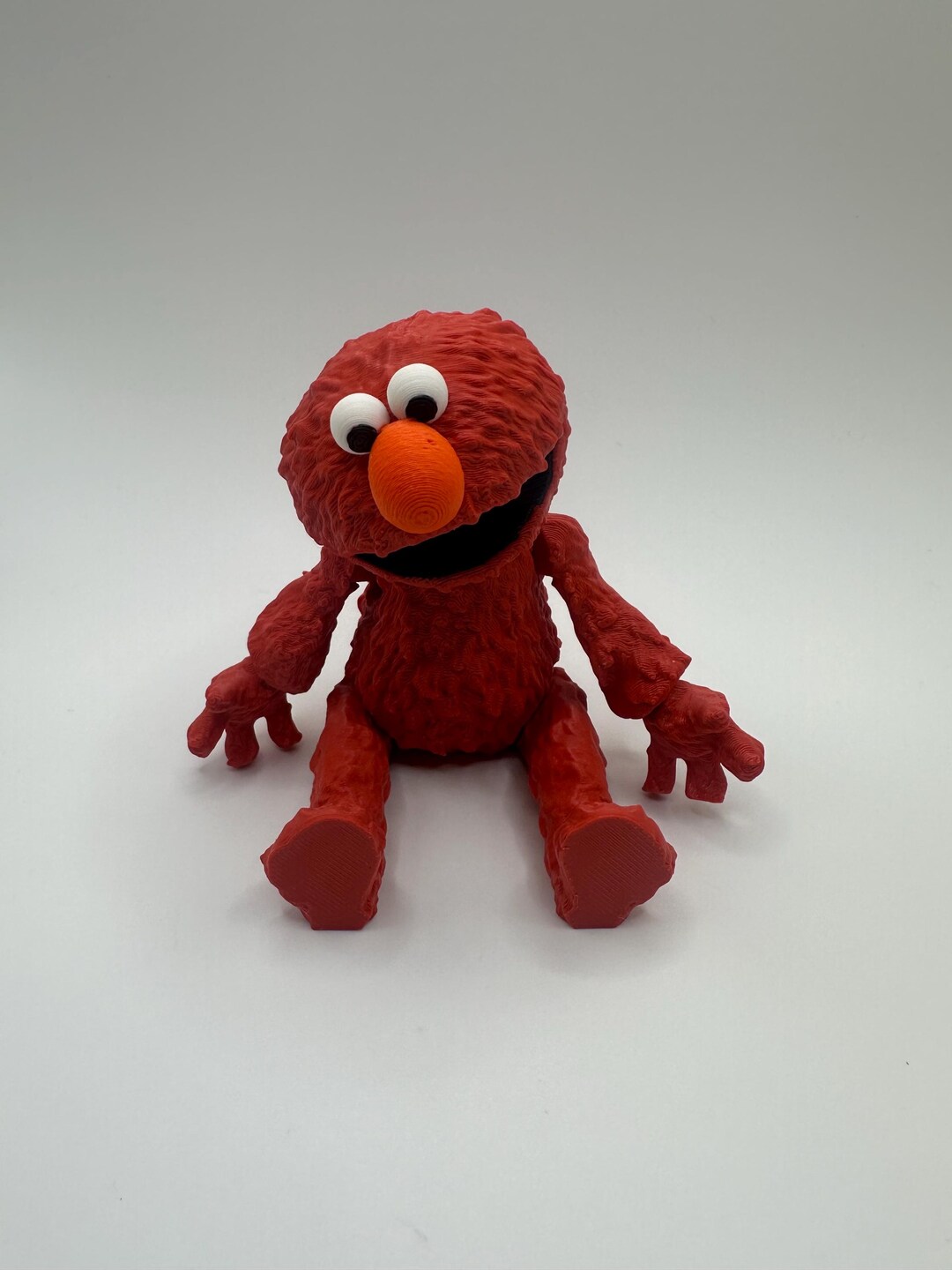 3D Printed Elmo From Sesame Street | 3D Printed Elmo Toy | Desk Art ...