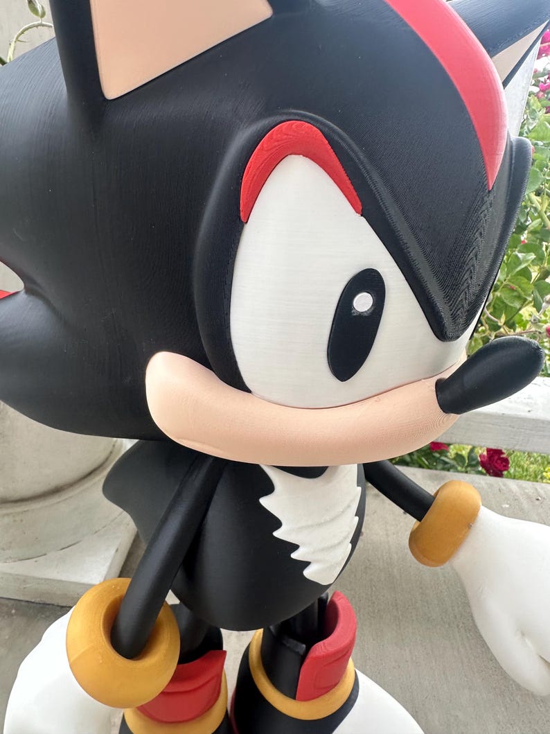 3D Printed Shadow From Sonic | Shadow Statue | Sonic Fan Art | Shadow ...
