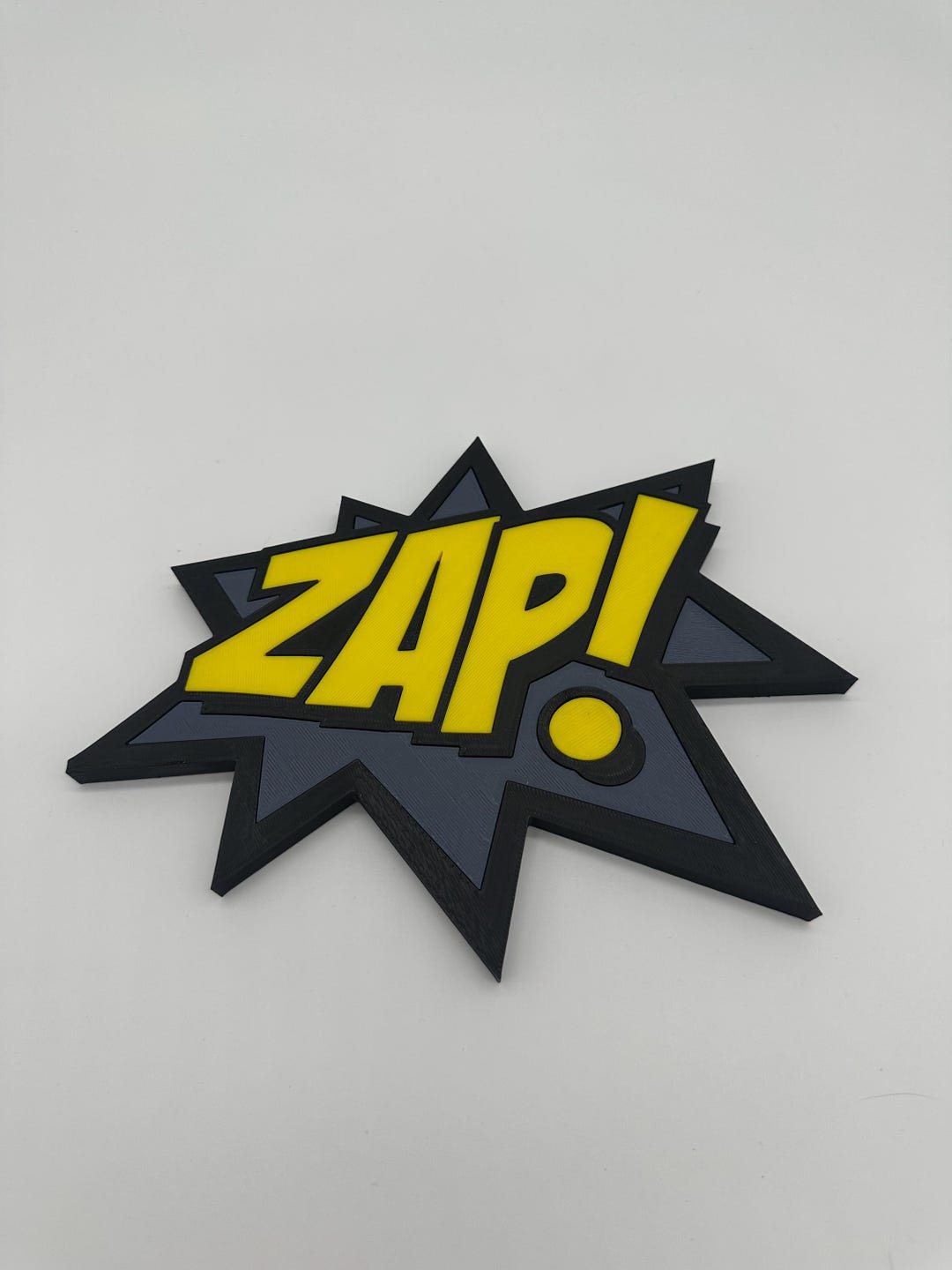 3D Printed ‘ZAP ’ Comic Sign | Comic Style ‘ZAP’ Wall Art | Comic ‘ZAP ...