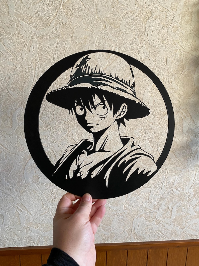 Monkey D. Luffy - One Piece - Silhouette 2D - Etsy France