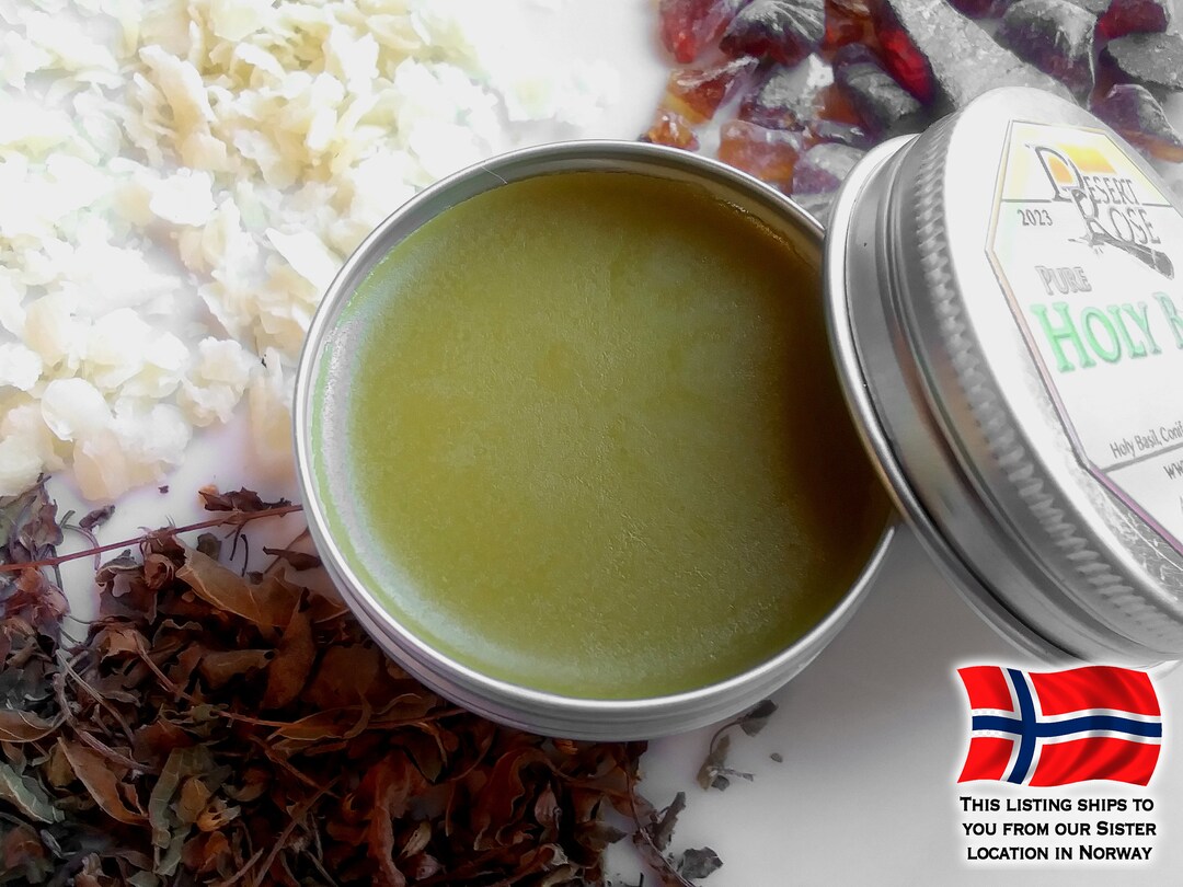 Pure Holy Basil Salve: .5 or 1 Fl Oz Hellig Basilikum Certified Organic ...