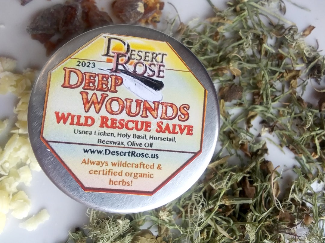 Deep Wounds: Wild Rescue Salve, .5 or 1 Fl Oz Wildcrafted, Certified ...