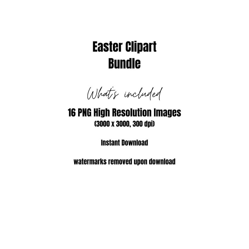 Easter Clipart Bundle - Etsy