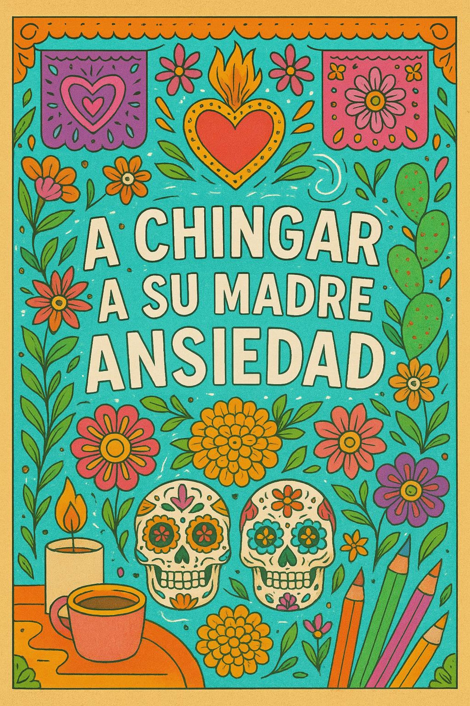 Coloring Con Groserías: Terapia Mexa Para La Ansiedad – Libro Para ...