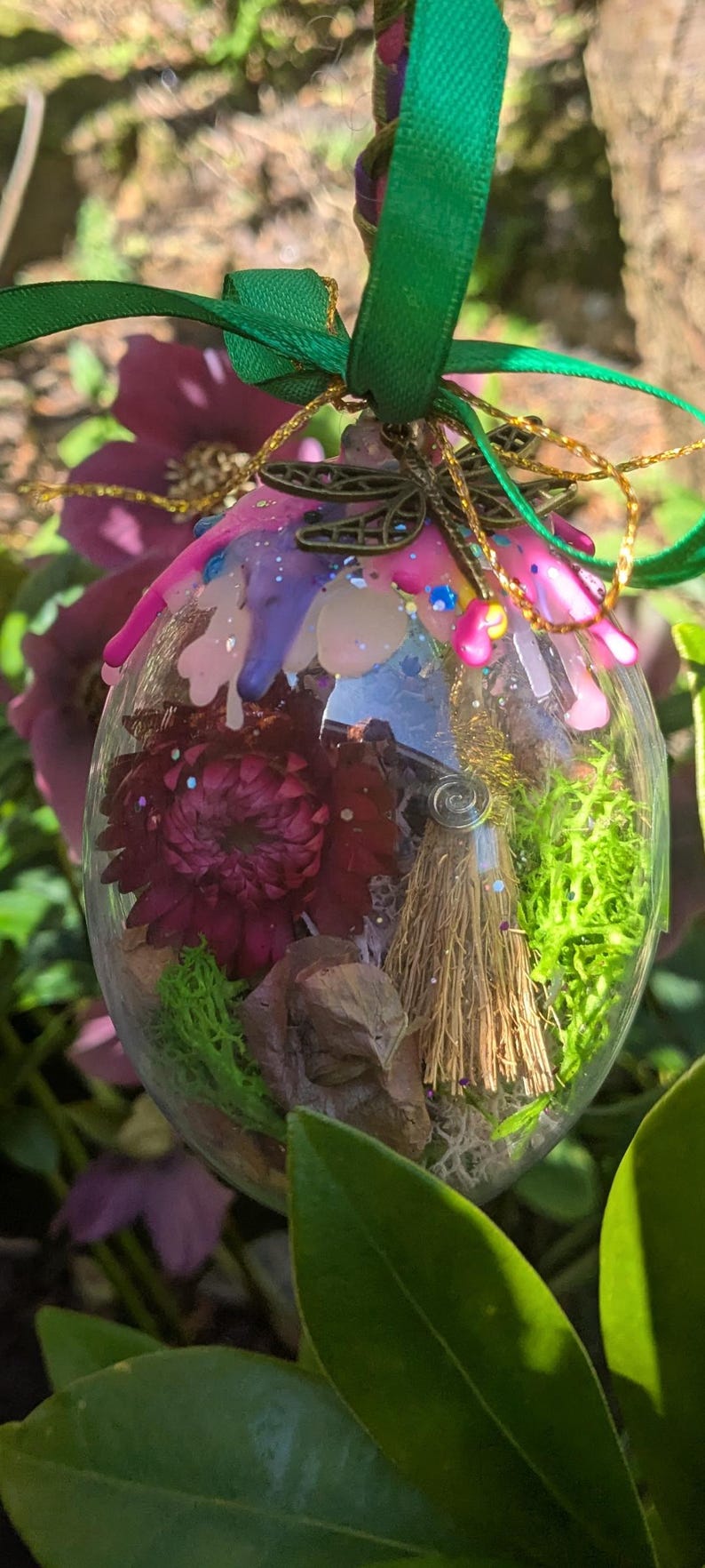 Witch Ball for Fertility: New Beginnings Witches Charm, Ostara Egg ...