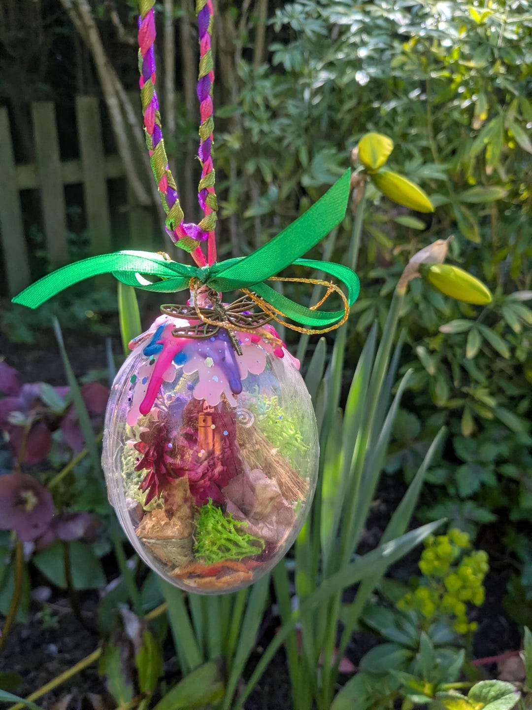 Witch Ball for Fertility: New Beginnings Witches Charm, Ostara Egg ...