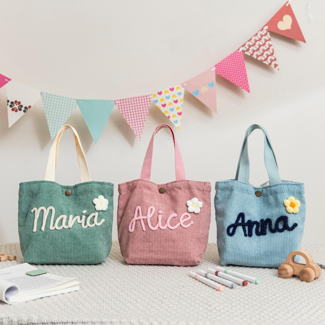 Personalized Kids Handbags, Custom Name Shoulder Purse, Back to School ...