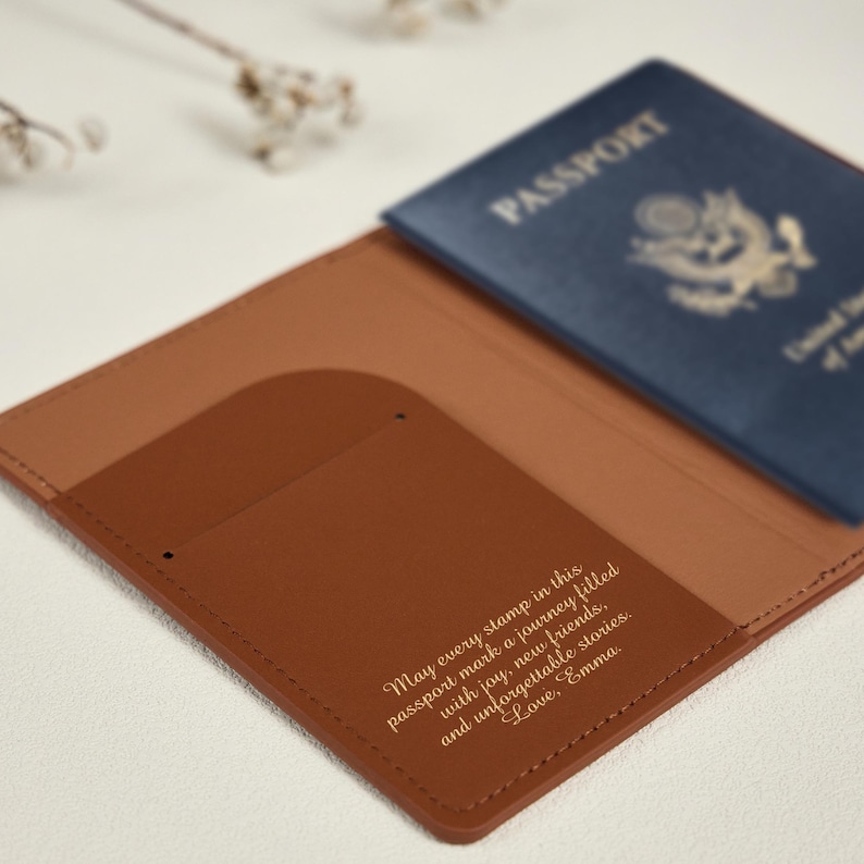 Personalized Leather Passport Holder,travel Wallet, RFID Passport ...