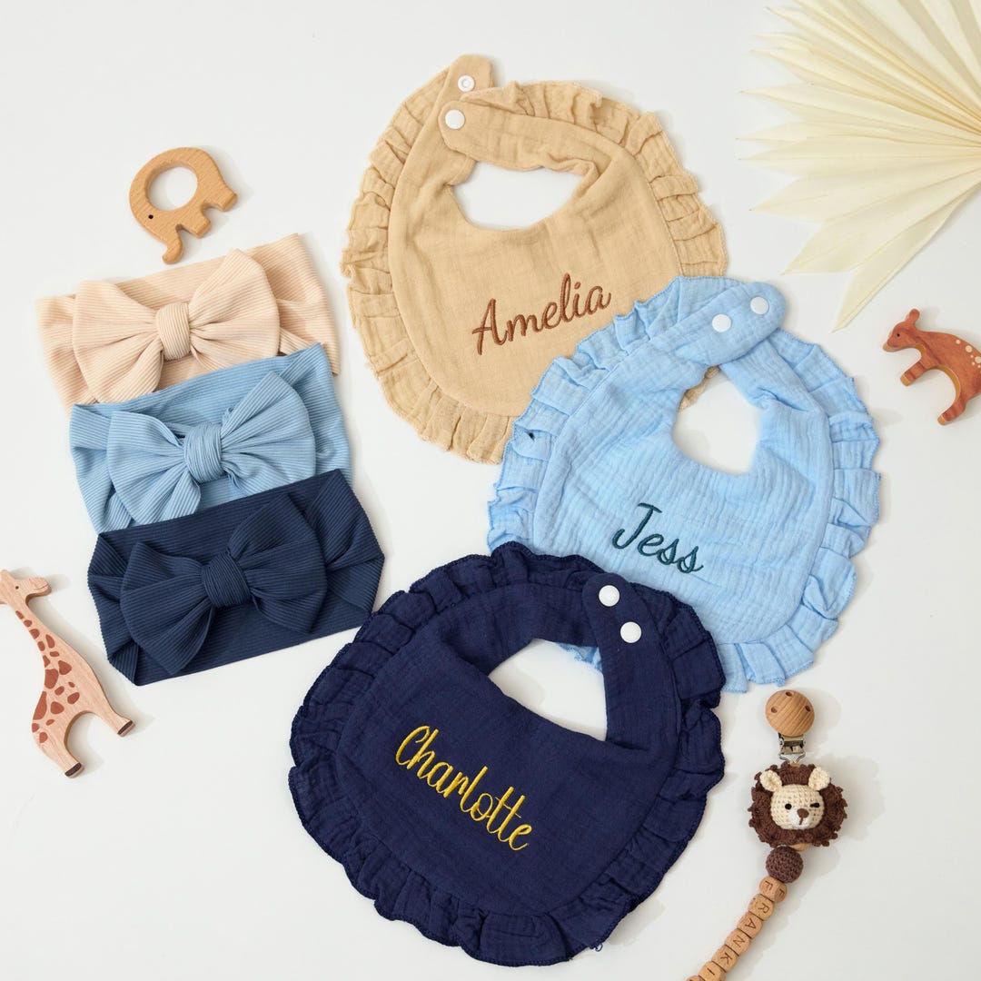 Personalized Name Bib, Custom Name Baby Bibs, Baby Shower Gift, Baby ...