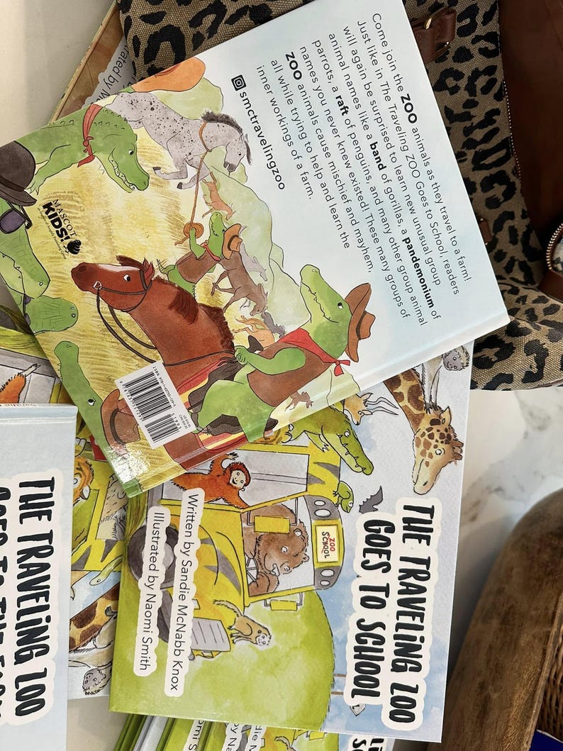 The Traveling ZOO Goes to School and to the Farm, Children's Book ...
