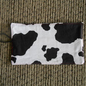 Cow Print Crayon Roll up 8 to 14 Count - Etsy